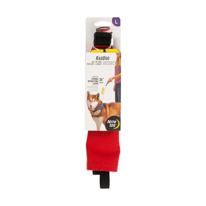 C2 Vertical Safety | Nite Ize RadDog, Red, Large